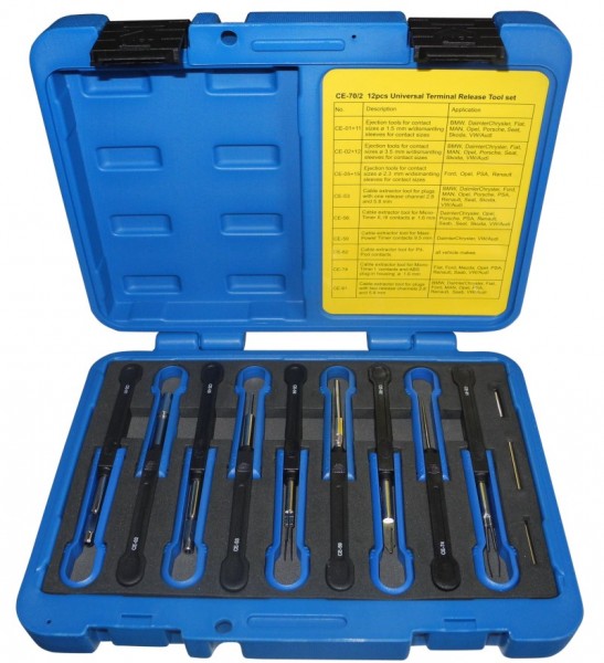 12 Pce Terminal Release Kit for VW Audi and European cars