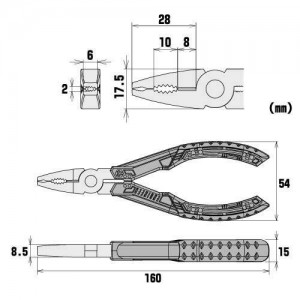 PZ-58 Screw Removal Pliers - Rhino Electricians Tools