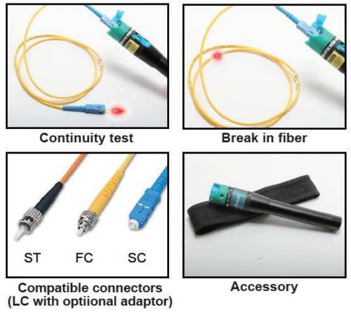10mW Fiber Optic Cable Tester - Rhino Electricians Tools