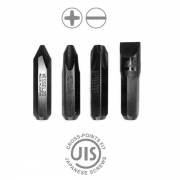 Vessel 5/16" JIS Impact Screwdriver Bits. Made in Japan