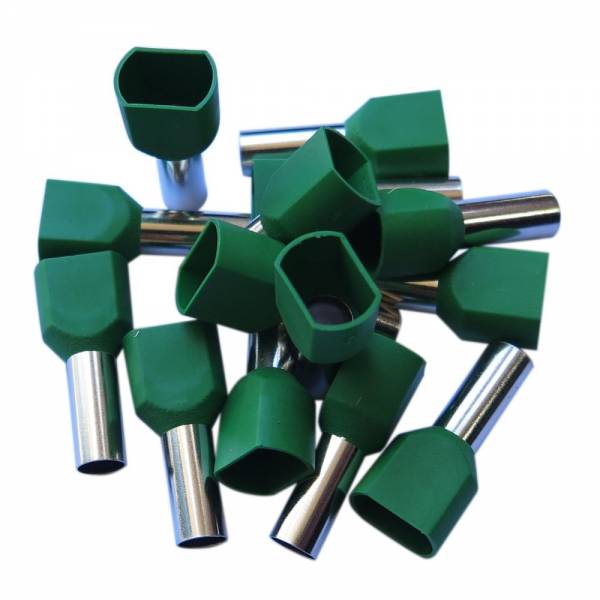 Twin Wire 6mm² Bootlace Ferrules - Rhino Electricians Tools