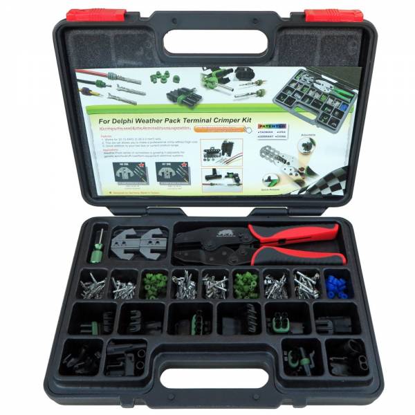 220 Pce Weather Pack Crimping Kit - Rhino Electricians Tools
