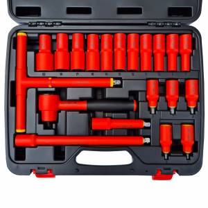 20 Pce 1000V Insulated Socket + Hex Set - Rhino Electricians Tools