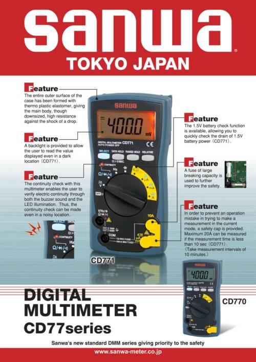 CD770 Digital Multimeter - Rhino Electricians Tools