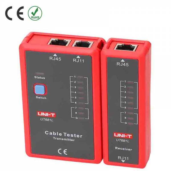 RJ45 RJ11 Cable Tester - Rhino Electricians Tools