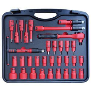 1/2" Dr Insulated Socket + Hex Bit Set - Rhino Electricians Tools